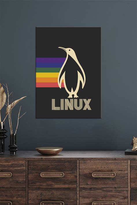 Linux Pride Version Poster Picture Metal Print Paint By Zake