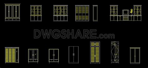 107 Cupboards Cad Blocks Free Download