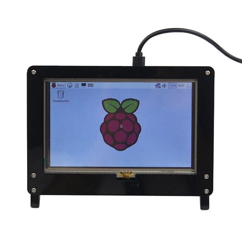 5นิ้ว raspberry pi 3b 800x480หน้าจอ tft lcd กรณีคริลิคสำหรับ