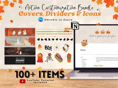 Notion Customization Bundle Notion Template Notion Cover Notion