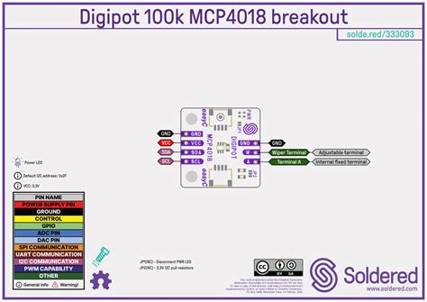 Digipot 100k Mcp4018 Breakout