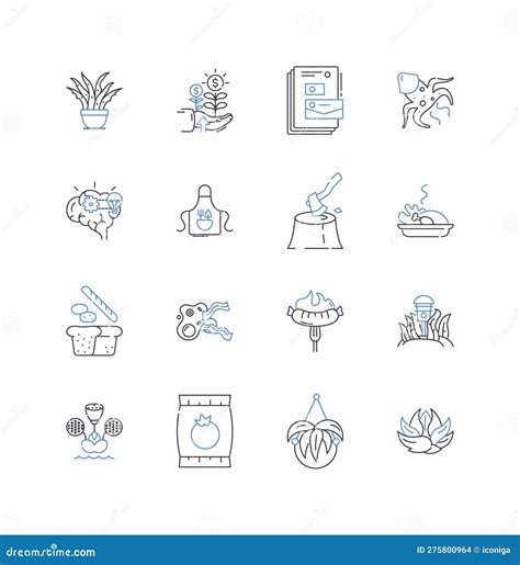 Automotive Manufacturing Line Icons Collection Assembly Production Engineering Quality