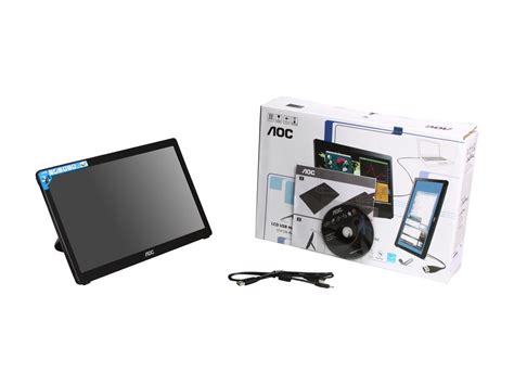 Aoc E1649fwu Black 16 15 6 Viewable 16ms Usb Powered Wled Backlit