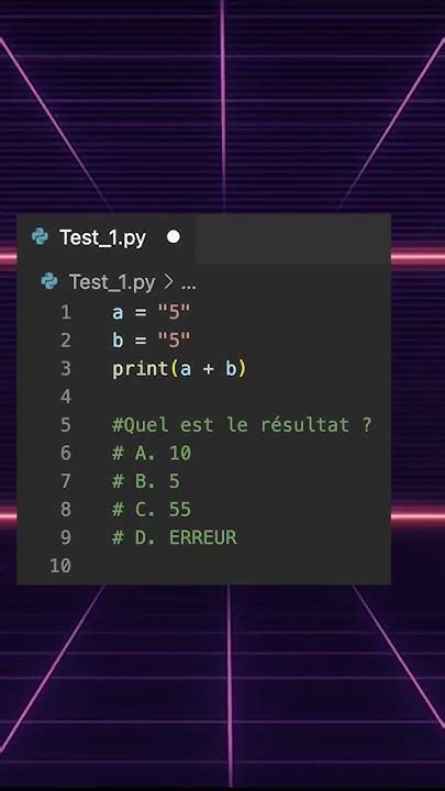 Trouveras Tu La Réponse 🤯 Quizz 1 Programmation Python Pythonprogramming Code Youtube