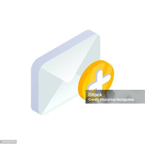 메시지를 추가하고 새 이메일 등대 아이콘을 작성합니다 플러스 기호와 3d 전자 메일 기호 소셜 네트워크 모바일 Sms 채팅 벡터 일러스트 사이트 방문 디자인 응용 프로그램