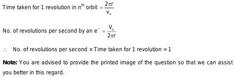 76 For An Electron In He The Product Of Number Of 79revolution Per