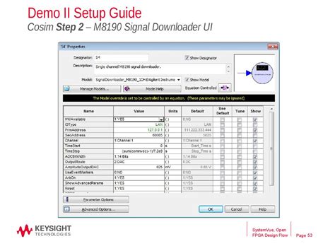 using systemvue s open fpga design flow m8190a sig gen m9703a high