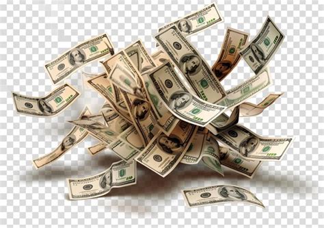 A Stack Of Dollar Bills With A Picture Of A Dollar Bill Premium Ai Generated Image