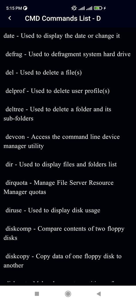 Cmd Commands Prompt List Guide Apk For Android Download