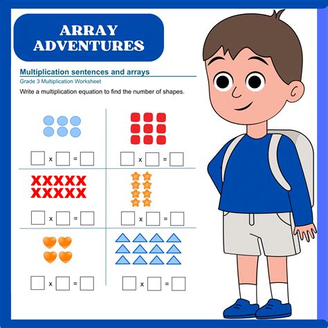 Array Adventures Multiplication Mastery Worksheets Made By Teachers
