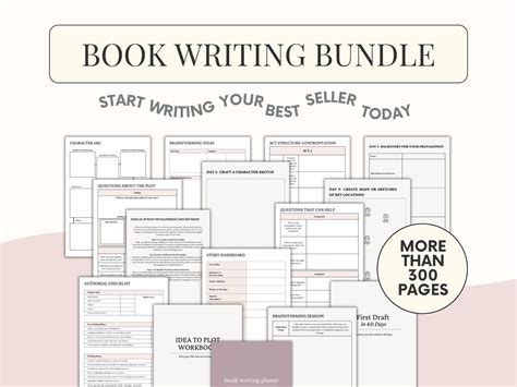 Novel Writing Planner Author Book Planner For Novel Plotting Write Novel Outline Book Writing