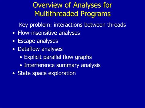 Ppt Analysis Of Multithreaded Programs Powerpoint Presentation Free