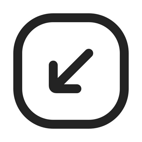 Arrow Bottom Left Square Icon Download On Iconfinder