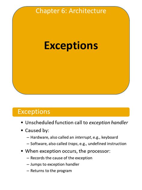 Modulo Exceptions Riscv Ddcarv Ch6 Pdf Computer Architecture Central Processing Unit