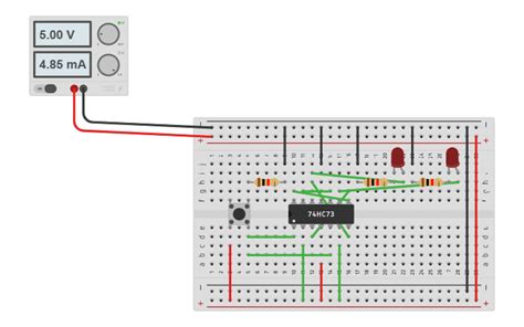 circuit design jk flip flop tinkercad