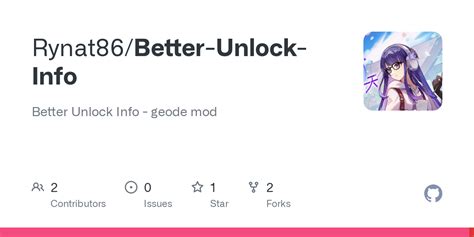 Github Rynat86better Unlock Info Better Unlock Info Geode Mod