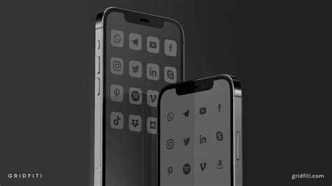 Gray App Icon Packs For IOS IPhone IPad Gridfiti