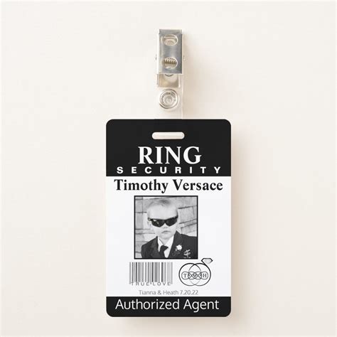 Ring Bearer Security Badge Artofit