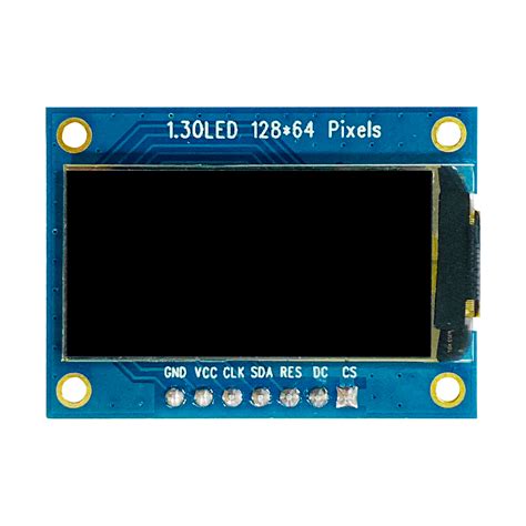 1 3 Oled Display Modules 64×128 Sh1107 4spi 7pin White Blue