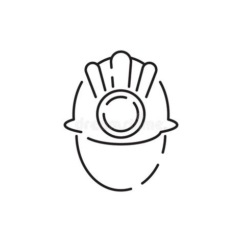 Mining Industry Line Icon Different Kinds Enterprise Coal Extraction Of Minerals In The Mine