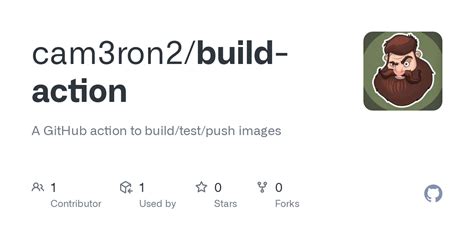 GitHub Cam Ron Build Action A GitHub Action To Build Test Push Images