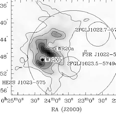 Top The 5 5 Ghz Atca Image Of Rcw 49 Field The Synthesized Beam Is 1
