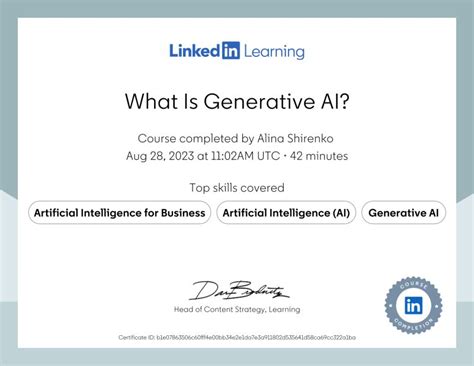 Alina Shyrenko On Linkedin Certificate Of Completion