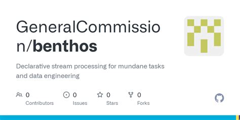 GitHub GeneralCommission Benthos Declarative Stream Processing For Mundane Tasks And Data