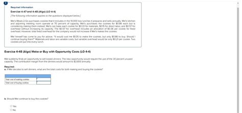 solved required information exercise 4 47 and 4 48 algo