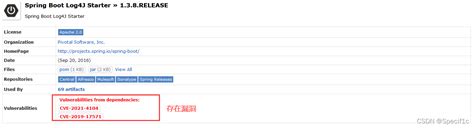 关于 Spring Boot Starter Log4j 启动器依赖如何修复 Log4j 漏洞以及相关问题解决排除log4j依赖 Csdn博客
