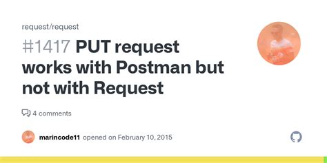 Put Request Works With Postman But Not With Request · Issue 1417