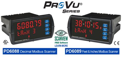 Precision Digital PD PD ProVu Modbus Scanners Process Instruments