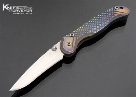 Darrel Ralph Custom Knife Machined Carved Titanium Apogee Framelock