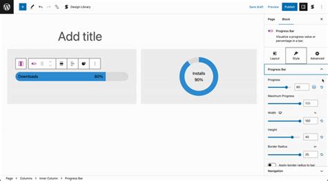 How To Use The Progress Bar And Progress Circle Blocks Stackable