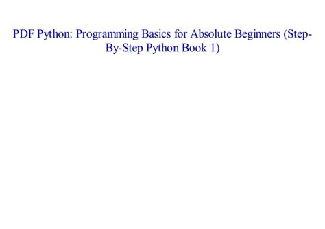 C Programming Basics In Pdf