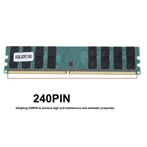 persist pal ddr2 4 go 800 mhz module de mémoire ram ddr2 module de