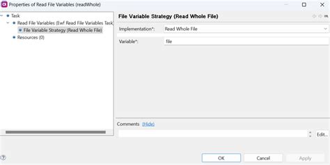 Read File Variables Ataccama One