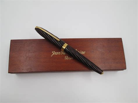 Estilografica Jean Pierre Lepine Paris Madera Brezo Estuche El