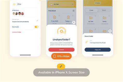 文件夹共享app Ui Kit Fig 云瑞设计