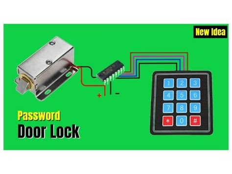Password Door Lock Circuit Using 4017