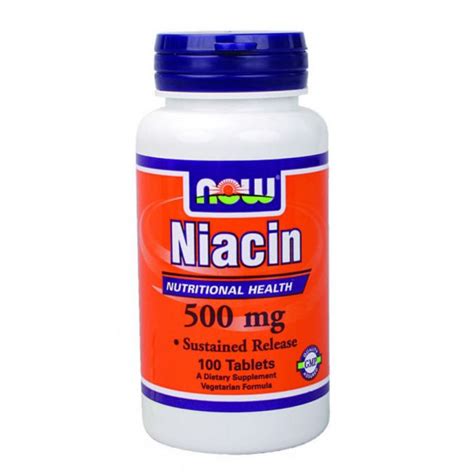 НАУ Витамин Б3 Ниацин/NOW Vitamin B3 Niacin 500mg * 100tabl. - otc.bg