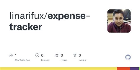 GitHub Linarifux Expense Tracker