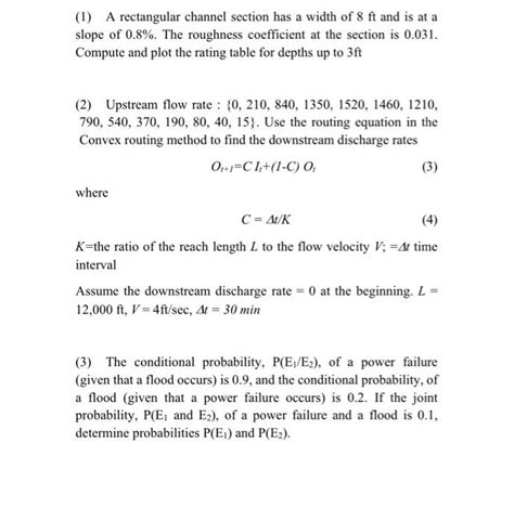 Solved A Rectangular Channel Section Has A Width Of Ft Chegg