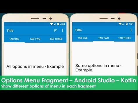 Android ANDROID MENUS