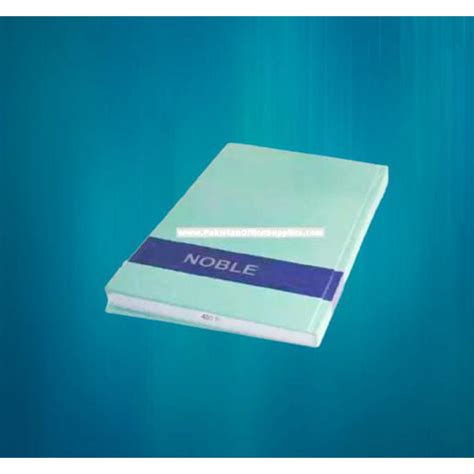 1 Piece Note Noble Hard Card Register Premium Quality Paper 400pages