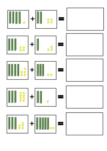 Dienes Blocks Worksheets