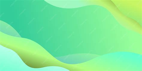 Premium Vector Vector Illustration Of Wavy Chartreuse Green Background