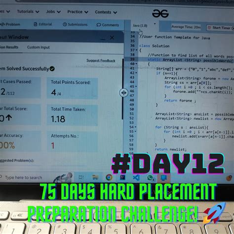 manish kumar on linkedin geeksforgeeks 75dayshardplacementchallenge