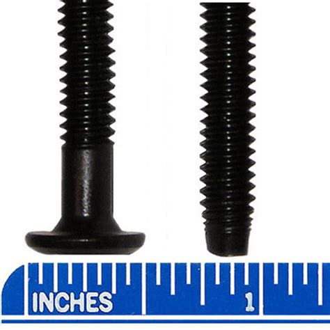 1 4 20 Tpi X 40mm Black Hex Drive 13mm Flat Pancake Head Furniture