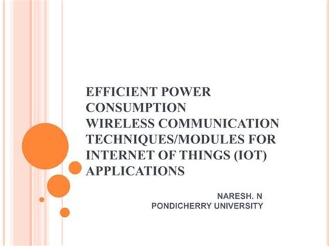 Ieee 802 15 4 In Iot Networks Design Performance And Applications Pptx